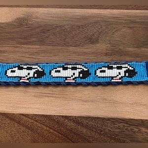 Nordstrom | Dog | Peanuts Snoopy Beaded Leather Dog Collar Camp Hero ...